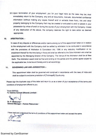 Dalmia appointment | PDF