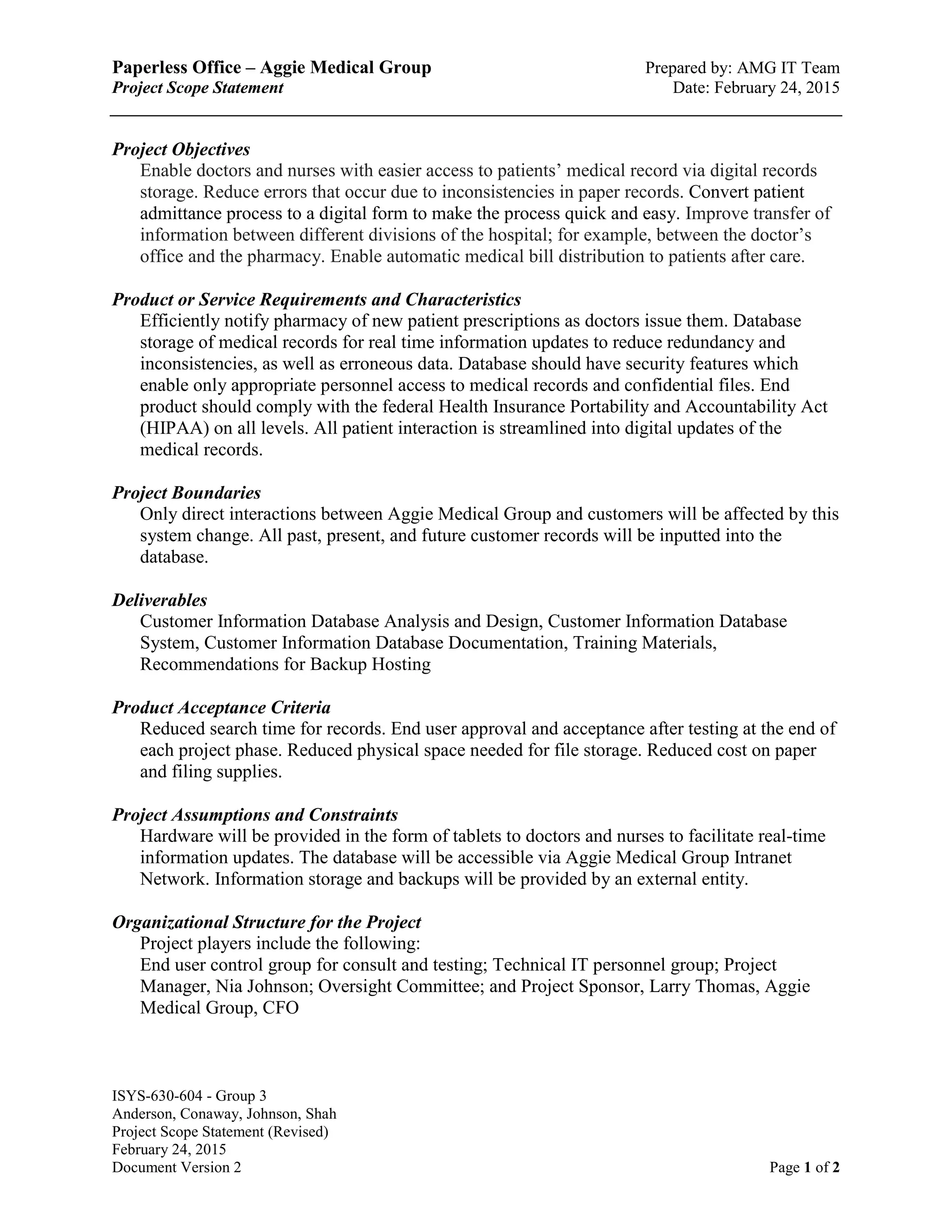 Paperless Office Project | PDF