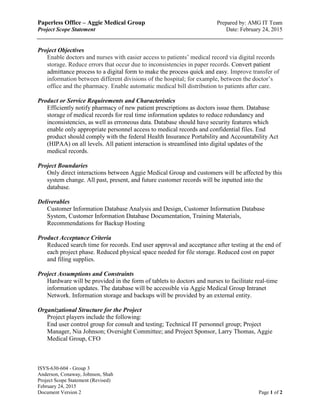 Paperless Office Project | PDF