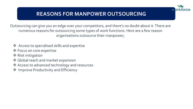 Cracking The Manpower Outsourcing Code | PPTX | Human Resources | Business