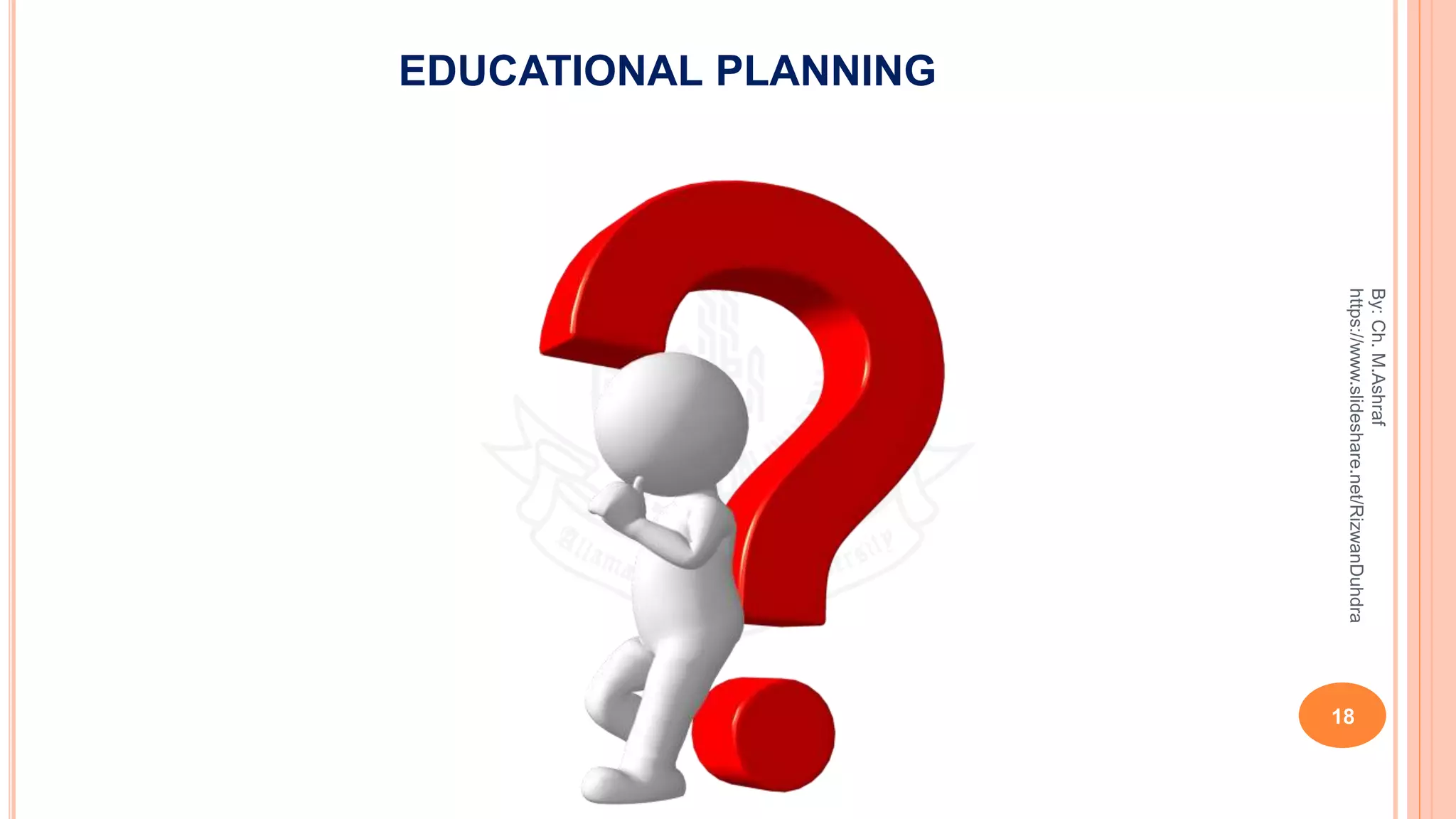 EDUCATIONAL PLANNING IN EDUCATIONAL LEADERSHIP AND MANAGEMENT | PPTX
