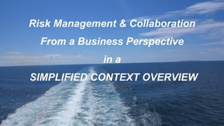 SPE Aberdeen - The Astonishing Simplicity of Offshore Energy Risk ...