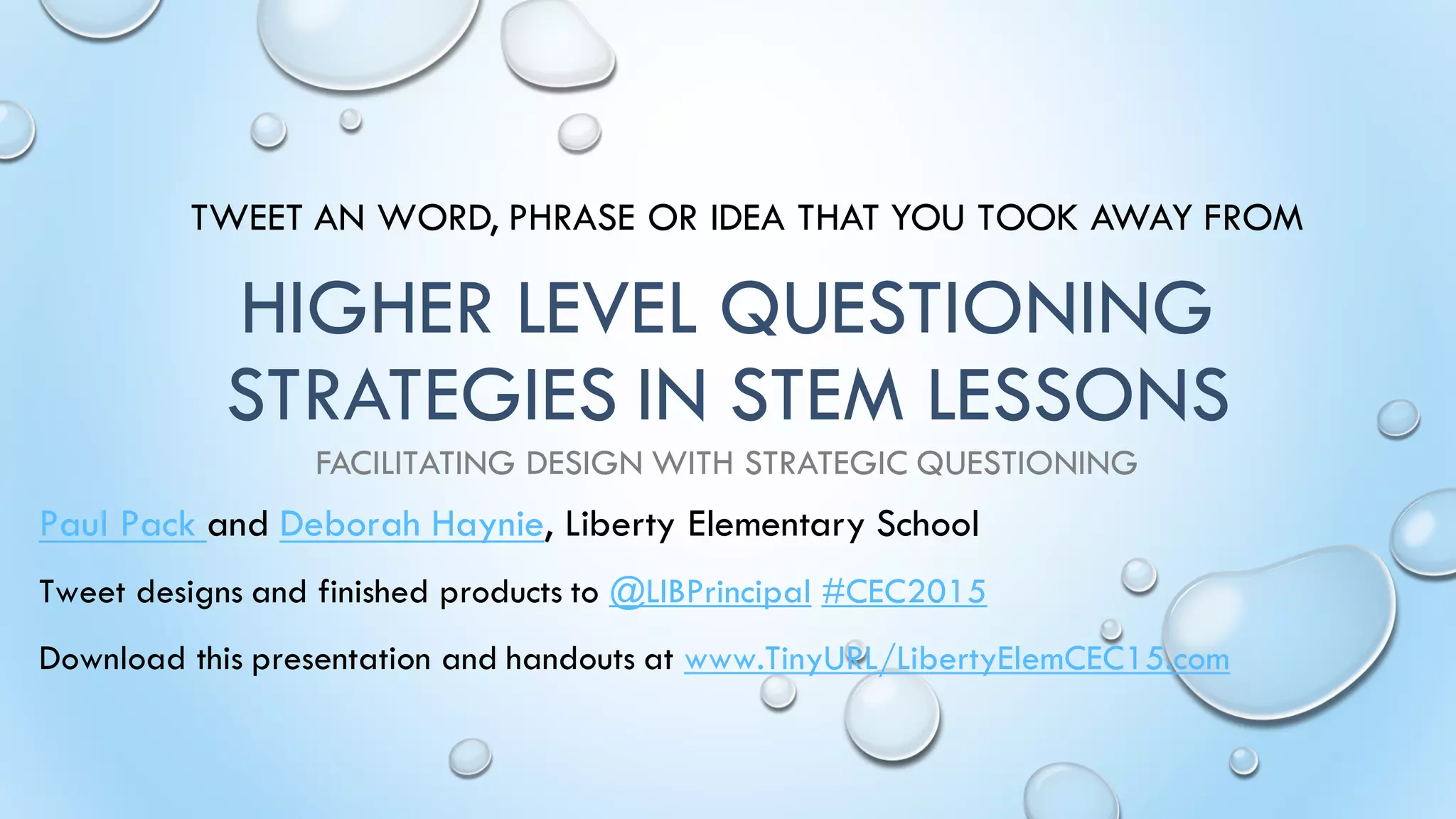 Higher Level Questioning Strategies in STEM Lessons | PDF