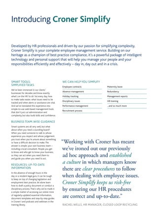 Croner Simplify | PDF