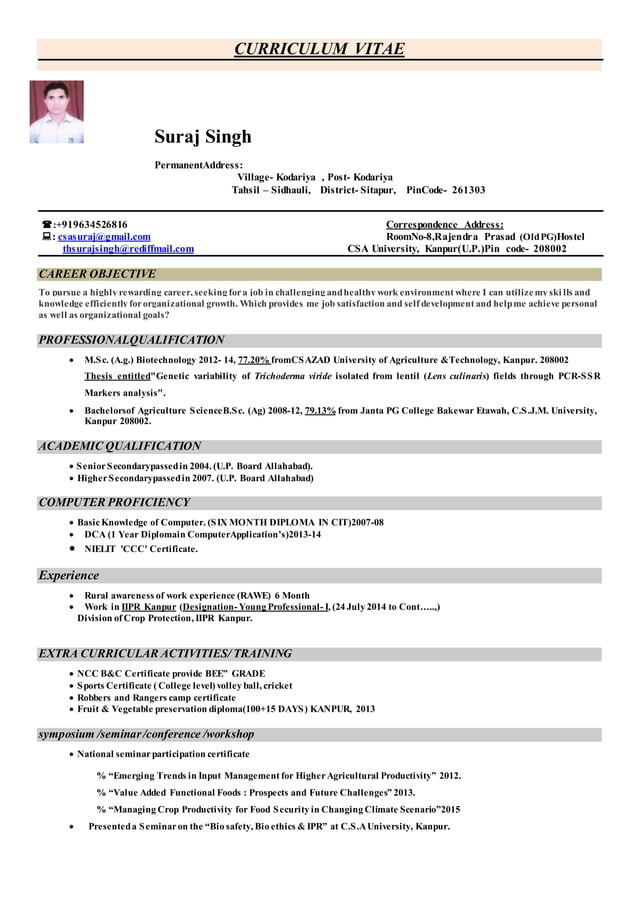 cur cv suraj aug | PDF