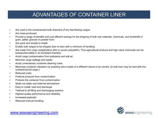 4 eewa heat sealing container liner | PPSX | Commodities | Economy