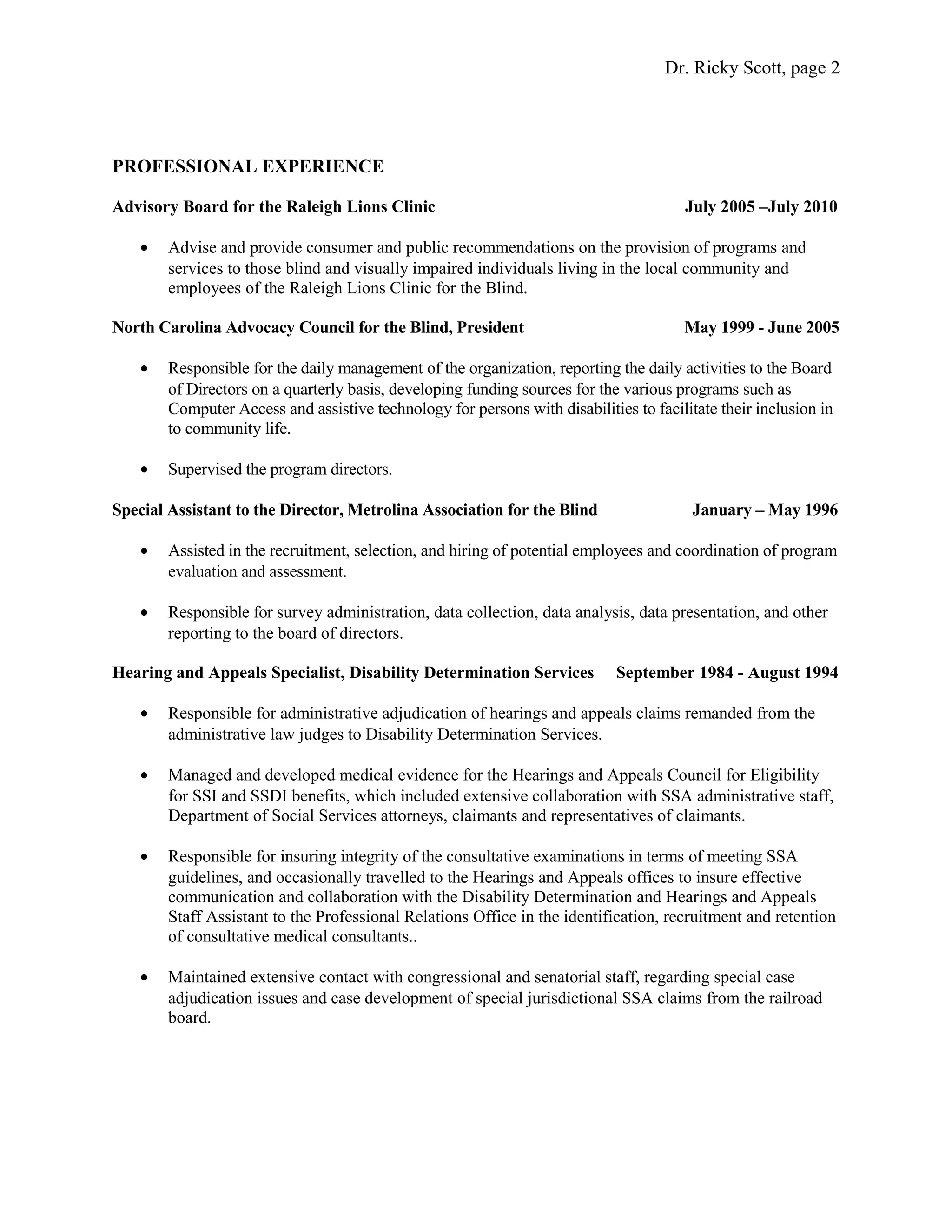 Ricky Scott Resume Vitae (1) (4) | DOC