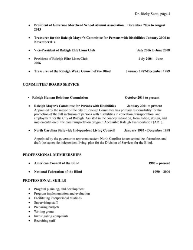 Ricky Scott Resume Vitae (1) (4) | DOC