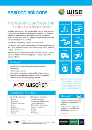 WiseFish Subscription Plan | PDF