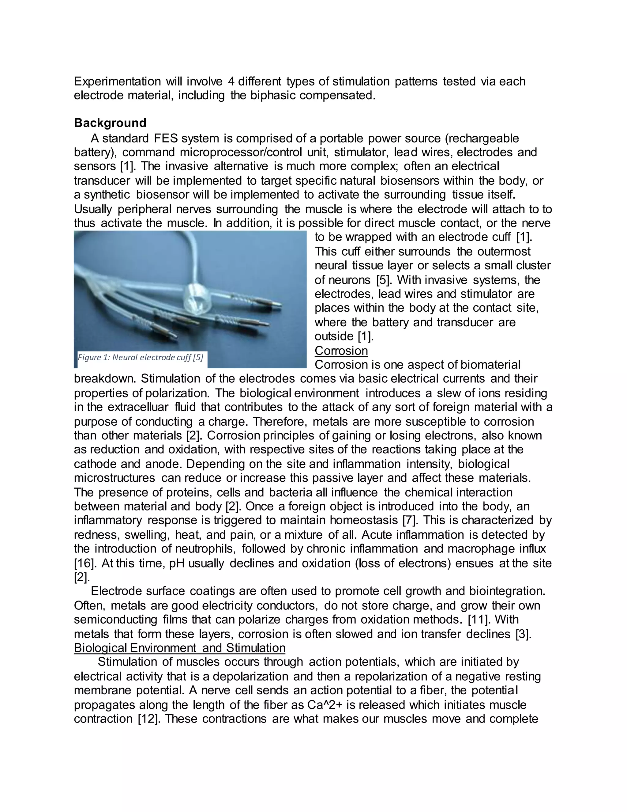 Biomaterial Testing W Electrical Stimulation