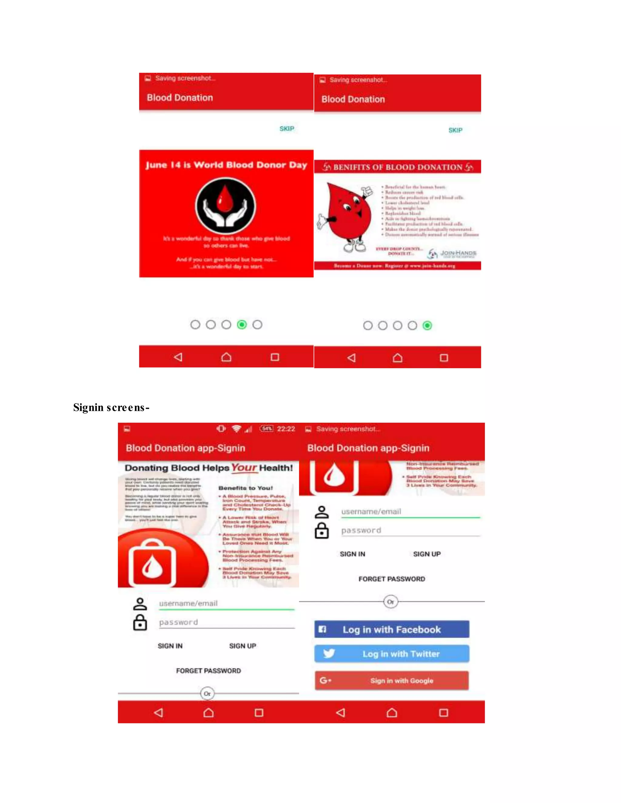 App Descriptions and Navigation flow | PDF