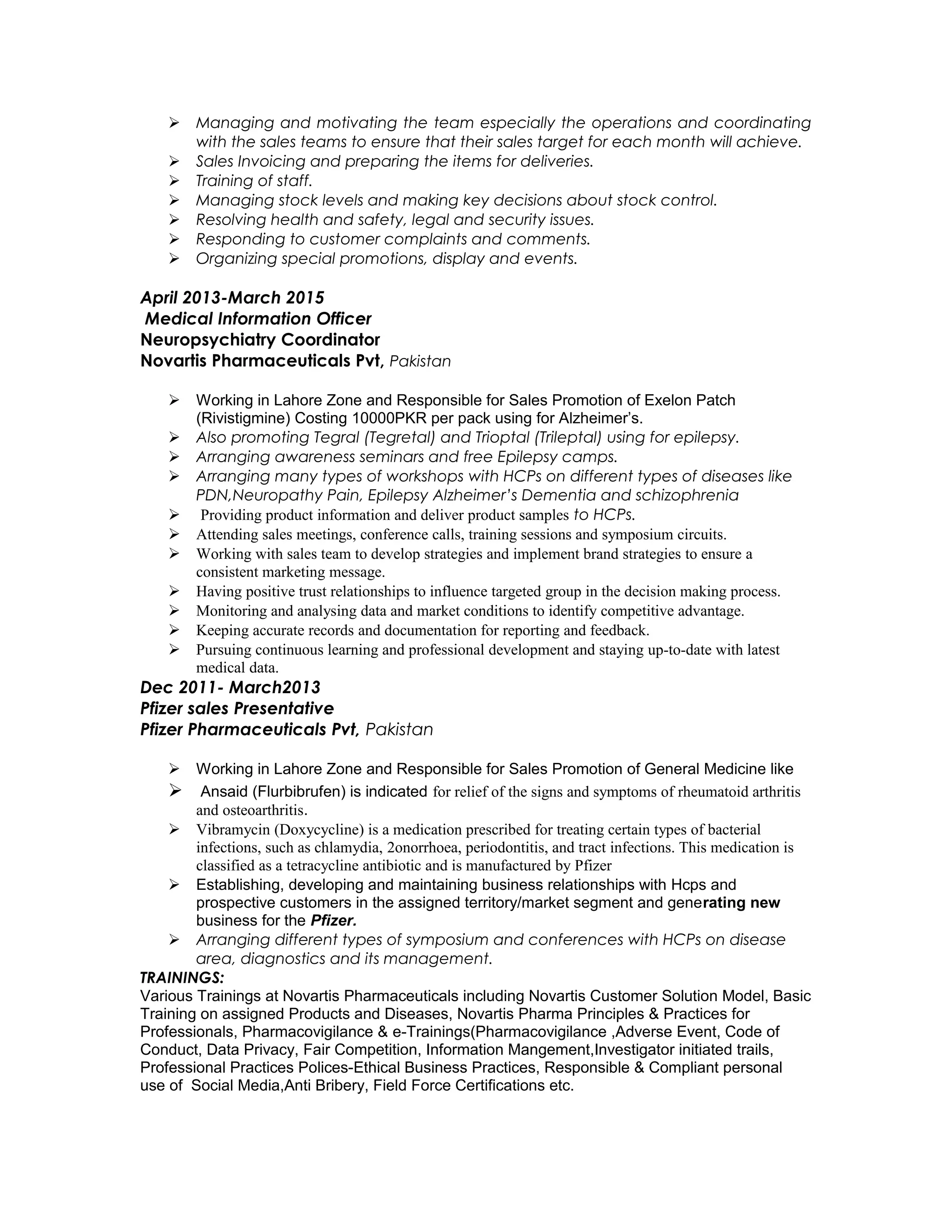 Mudassar Ali Awan updated Resume | DOC