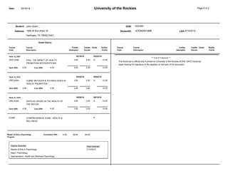 Updated Transcript | PDF