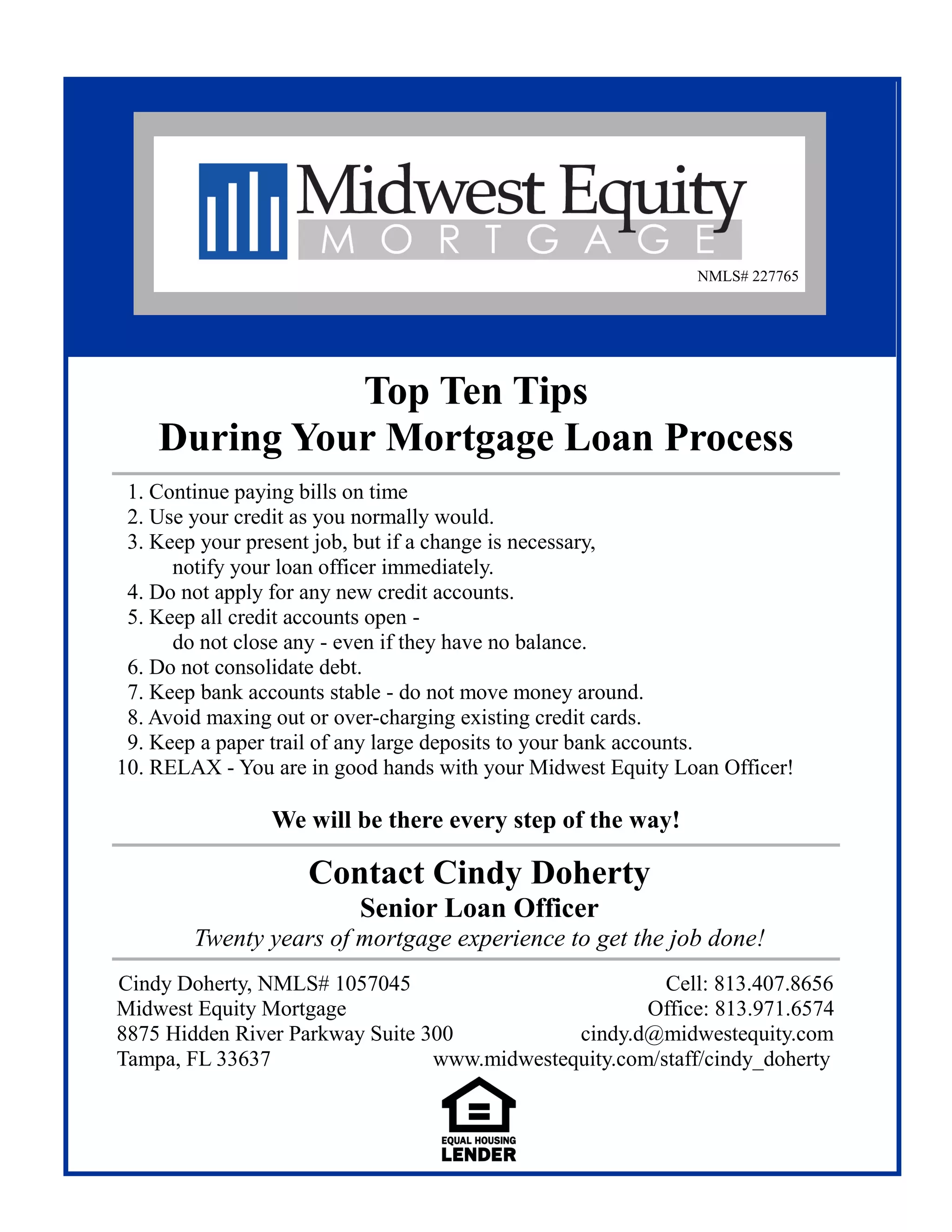 Ten Tips Flyer Cindy | PDF