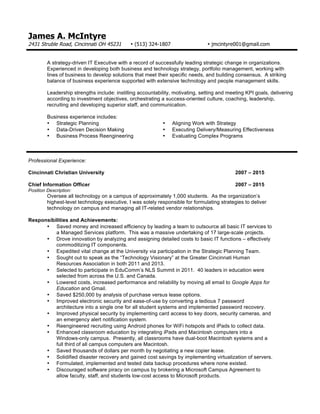 James McIntyre - Resume | PDF