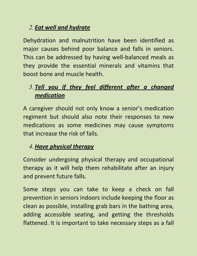 4 effective ways to prevent falls in the elderly | PDF