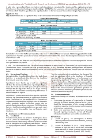 Effect of Determinants of Financial Reporting Timeliness on Reporting ...