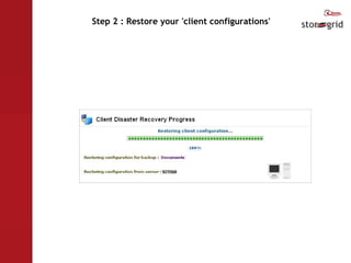 StoreGrid : Restore & Recovery | PPT