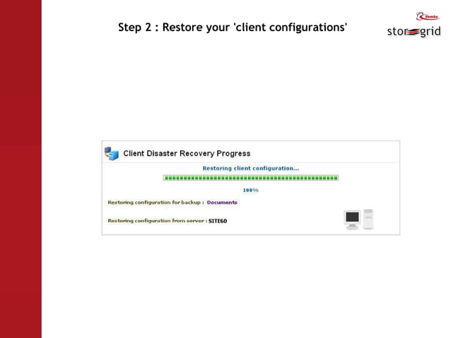 StoreGrid : Restore & Recovery | PPT