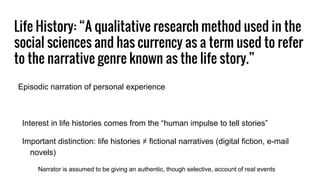 Life History | PPTX