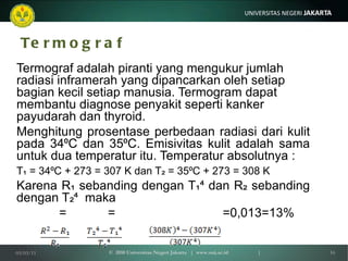 Termodinamika (4e) Jenis - Jenis Termometer | PPT