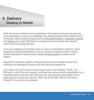 4 eLearning Design Strategies When Using Animated Digital Characters | PDF