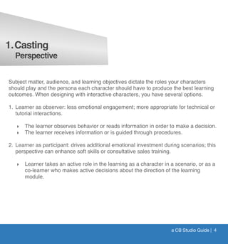 4 eLearning Design Strategies When Using Animated Digital Characters | PDF