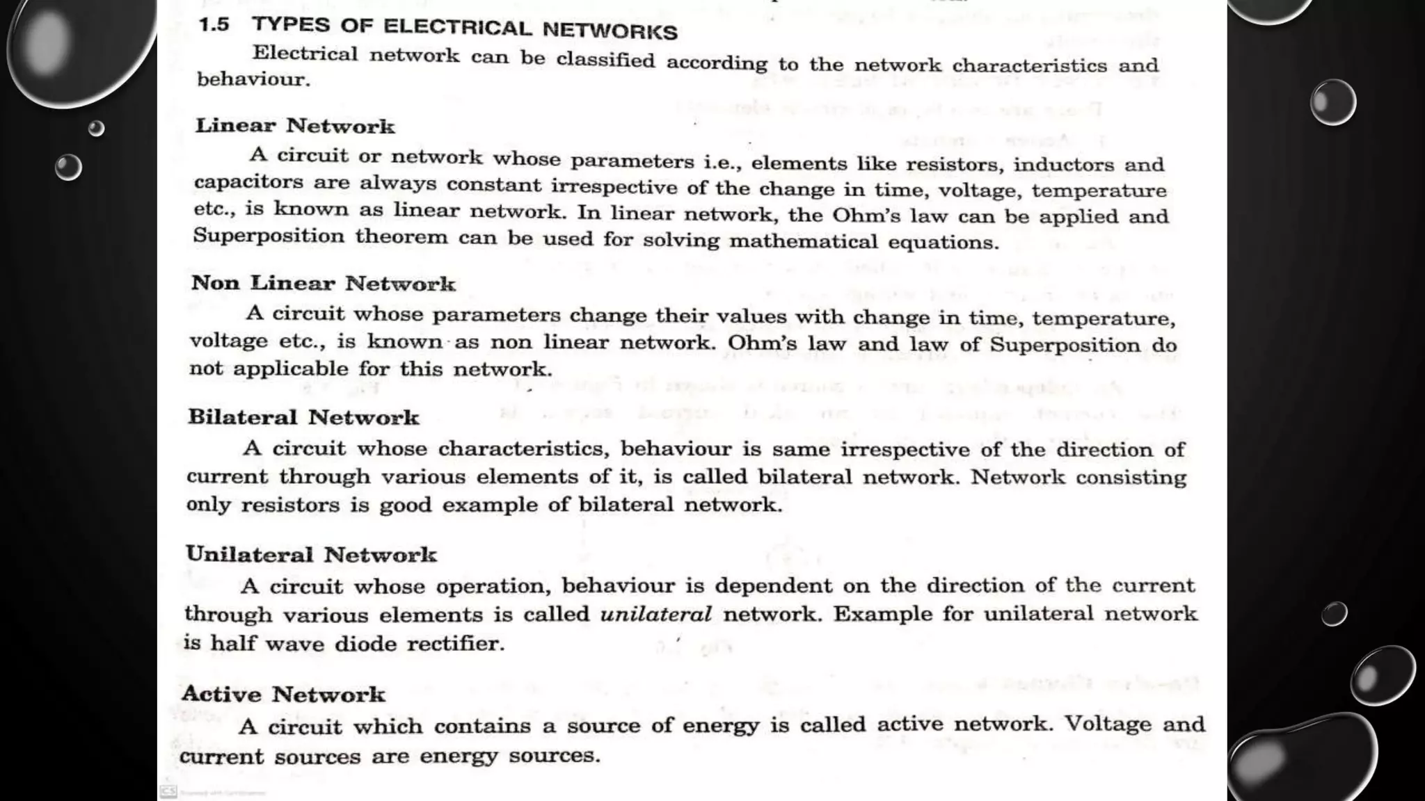 Types of Electrical Network - 2020 | PPTX