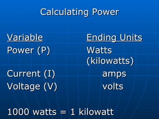 4 electrical power and energy | PPT