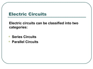 Electric Circuits Ppt Slides | PPT