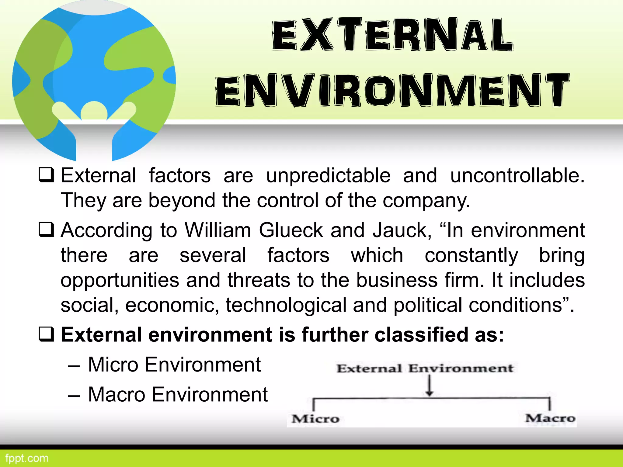 Elements of Firm's Environment | PDF