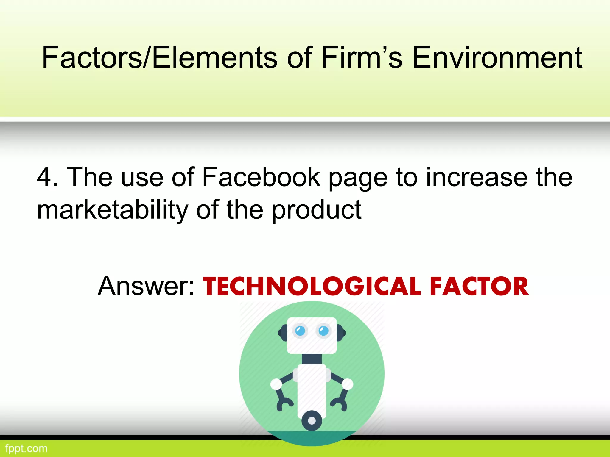 Elements of Firm's Environment | PDF