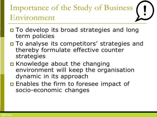 Elements of Firm's Environment | PDF