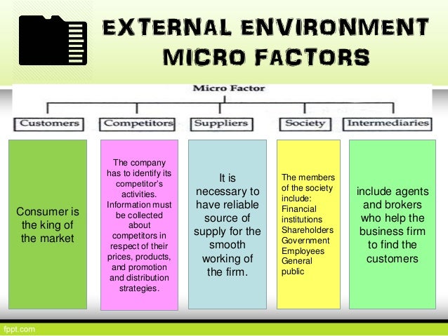 Elements of Firm's Environment