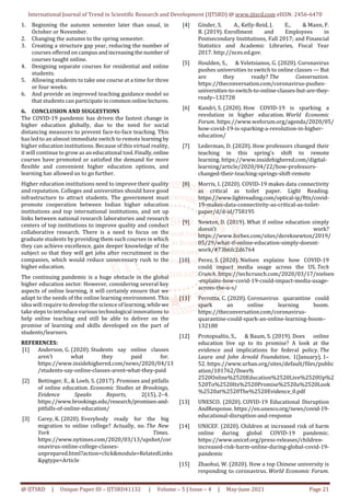 Emerging Trends of Remote Learning in the Higher Education Challenges ...