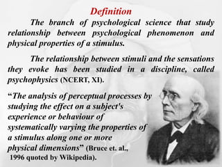 Introduction to psychophysics (English) | PPSX