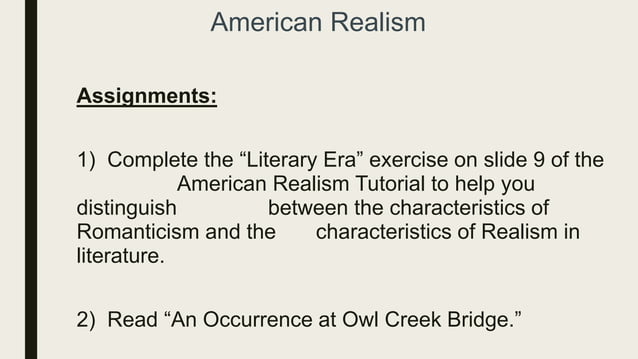 4 English_11_American_Realism new.pptx | Fiction | Books and Literature