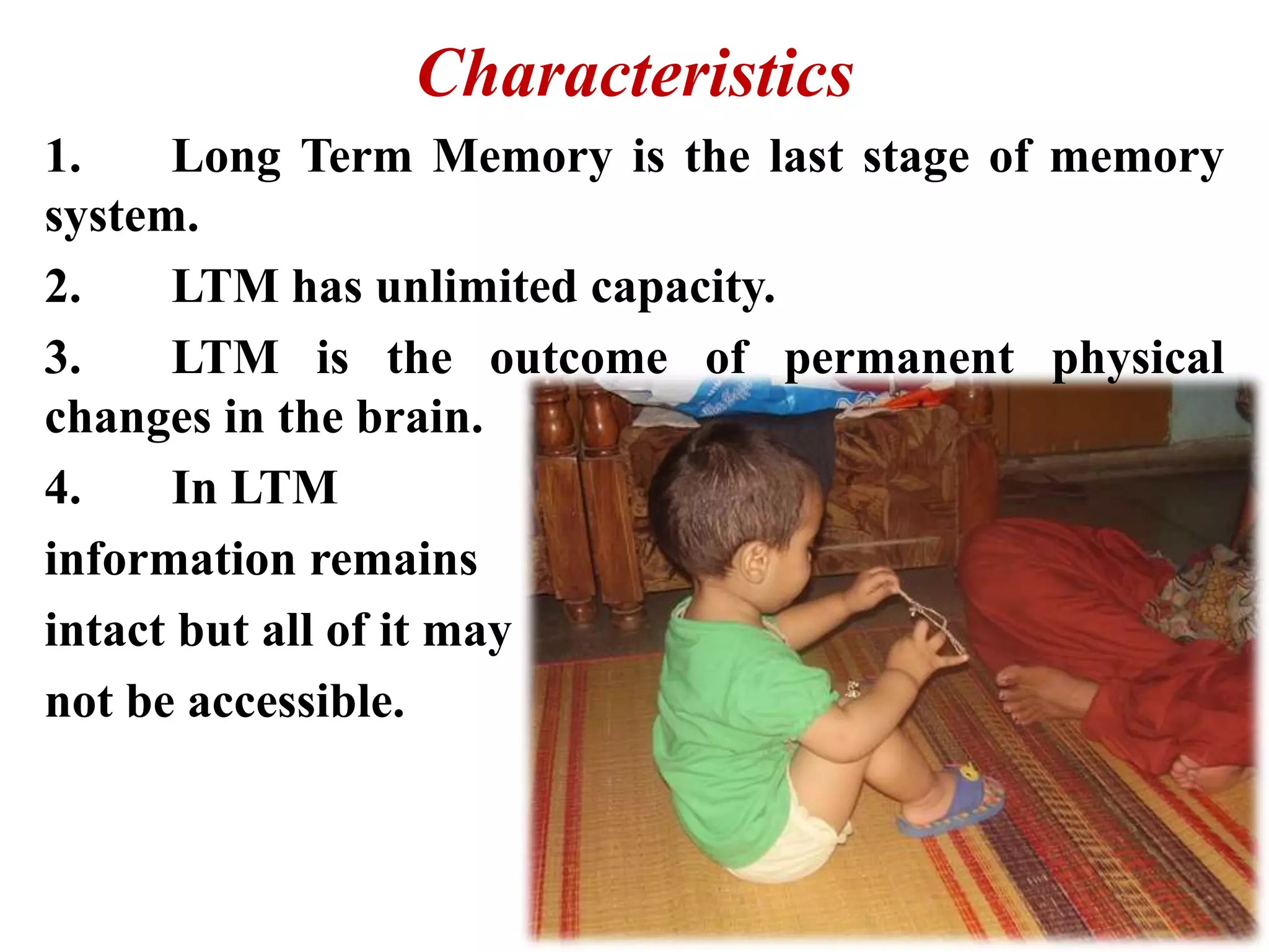 long term memory (third stage of memory system) | PPSX