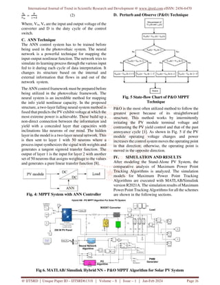 Enhancing Solar Photovoltaic System Efficiency A Comparative Analysis of Intelligent ANN PandO ...