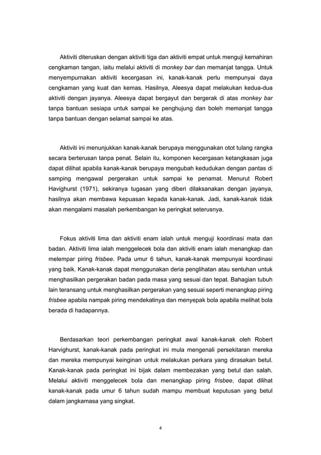 EDUP3023 Esei Laporan Perkembangan Kanak-Kanak | PDF