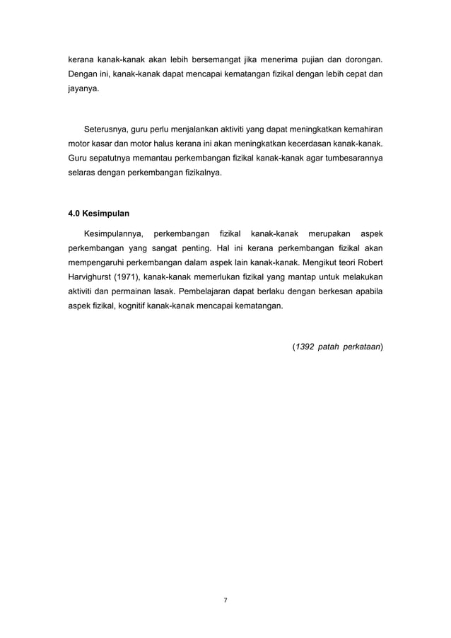 EDUP3023 Esei Laporan Perkembangan Kanak-Kanak | PDF