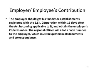 4 esi act-1948 | PPT