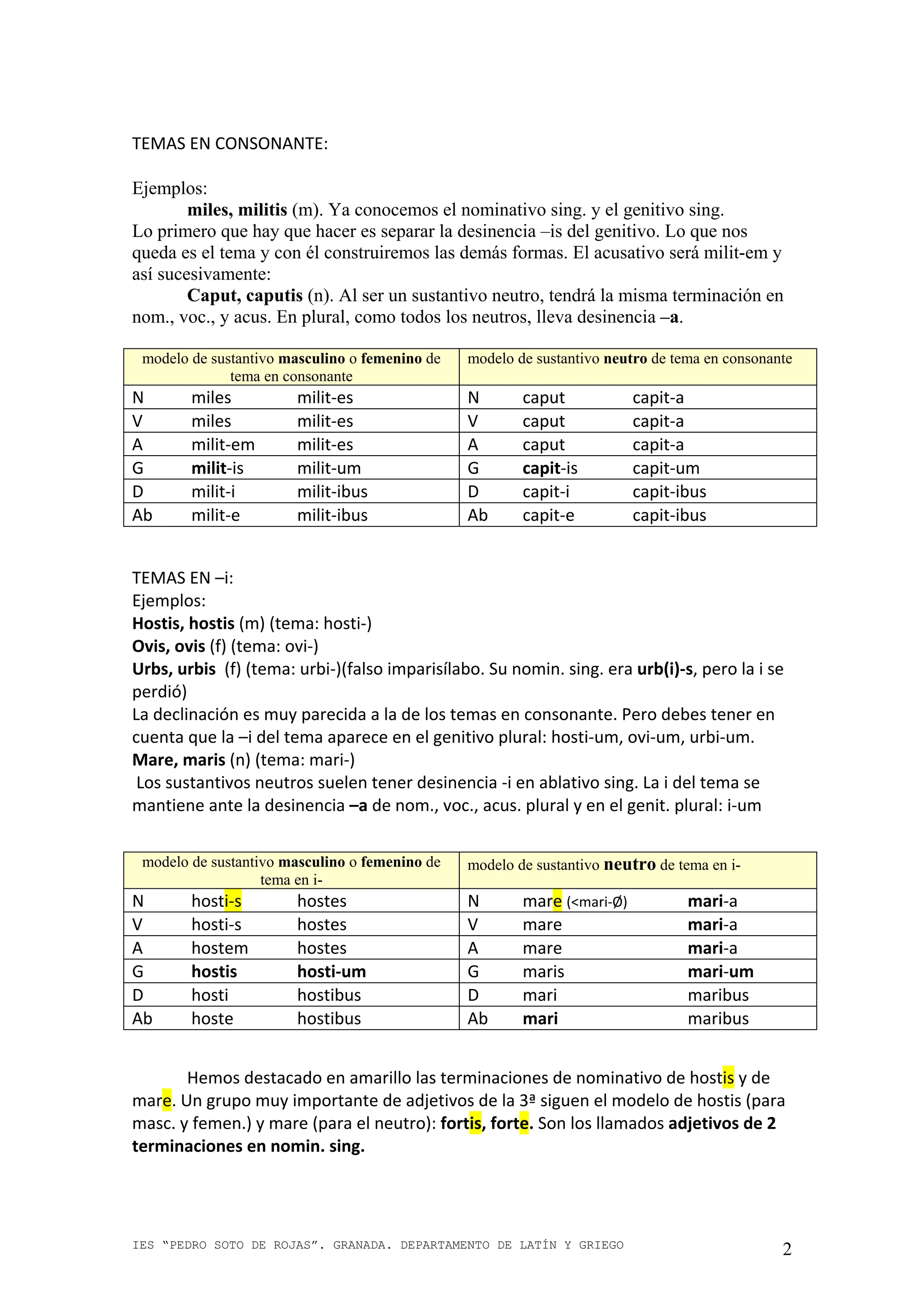 Tercera declinacion del latin con ejemplos.pdf