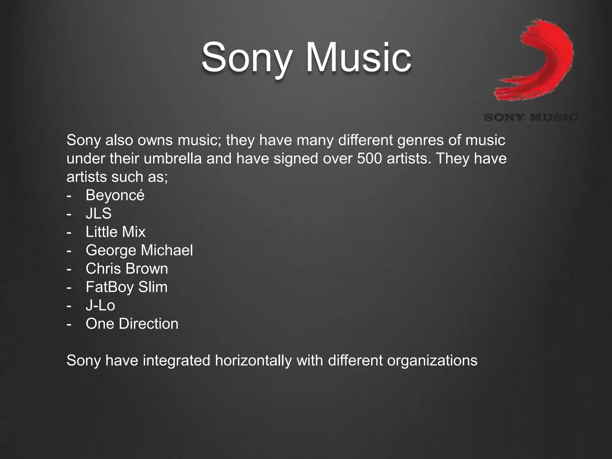 Class 4E Sony presentation | PPTX | Home Entertainment Systems | Consumer Electronics