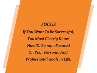4 Essential Steps To Help You Stay Focused At All Times | PDF