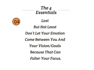 4 Essential Steps To Help You Stay Focused At All Times | PDF