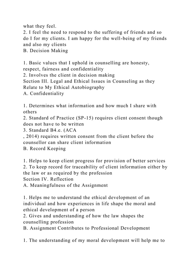 4ETHICAL AUTOBIOGRAPHY My Ethical Autobiography.docx