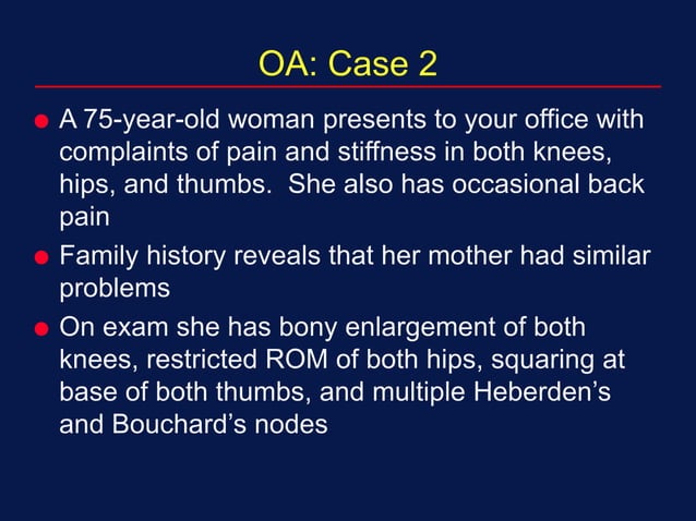 4 Evaluation And Management Of Osteoarthritis Ppt