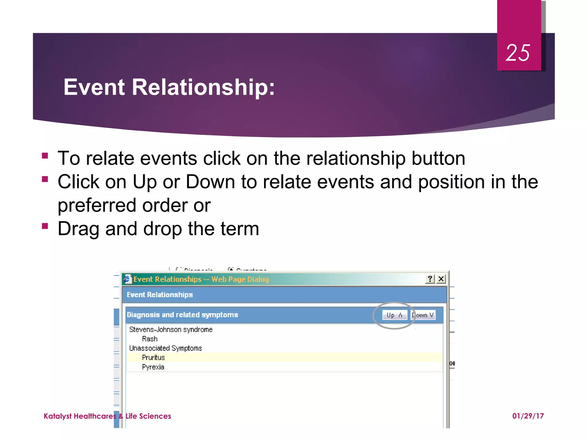 Argus Event Tab Screen - Katalyst HLS | PPT