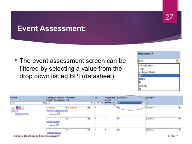 Argus Event Tab Screen - Katalyst HLS